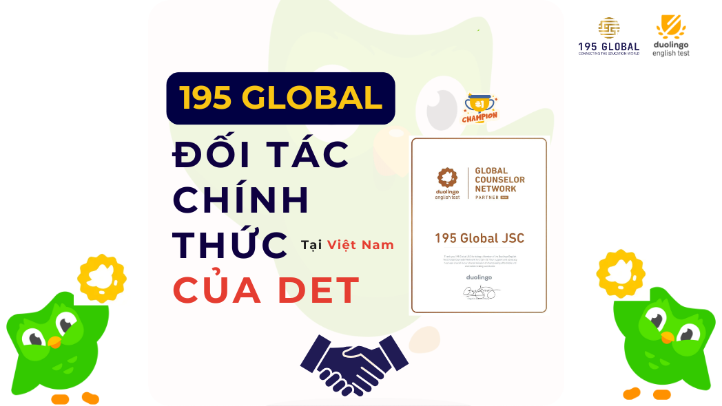 195 Global – Đối tác chính thức của DET tại Việt Nam