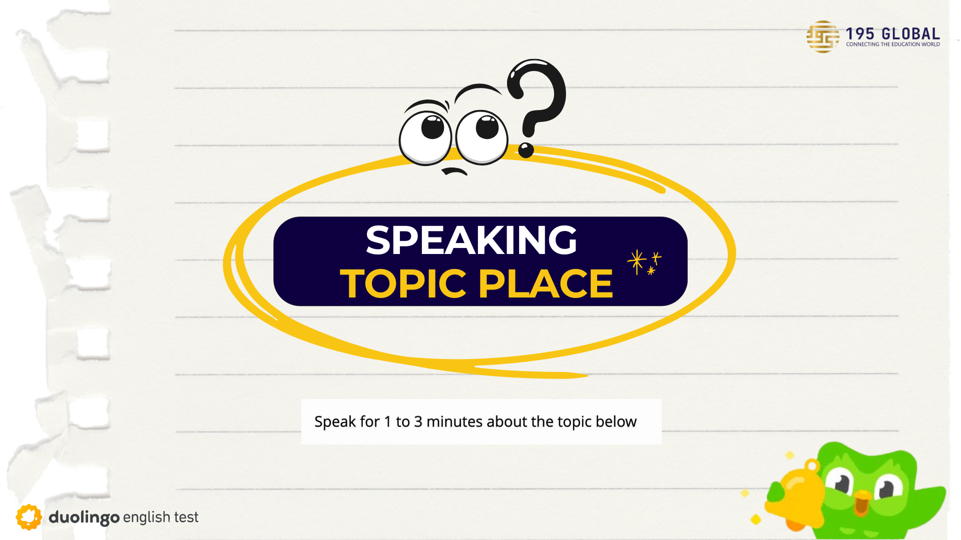 Gợi ý trả lời topic Place trong Speaking DET